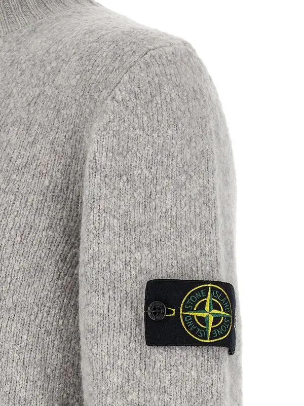 Stone Island Bouclé Wool Blend Sweater