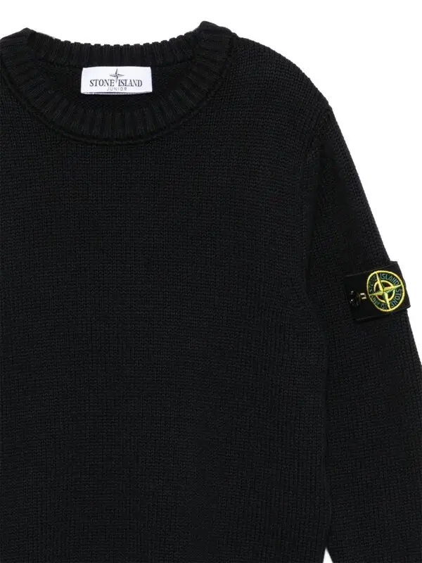 Stone Island Jersey With Logo - Blue