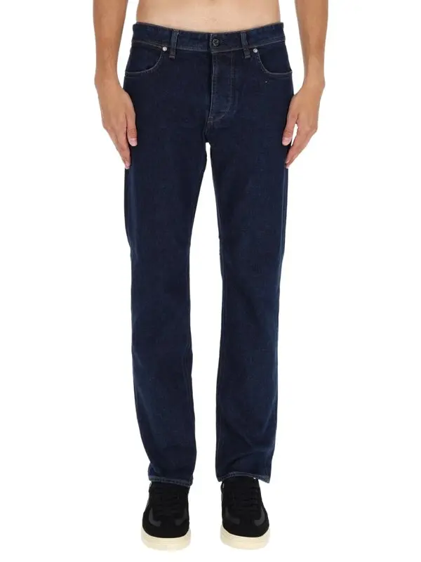 Stone Island Slim Fit Cotton-elastane Pants - Denim