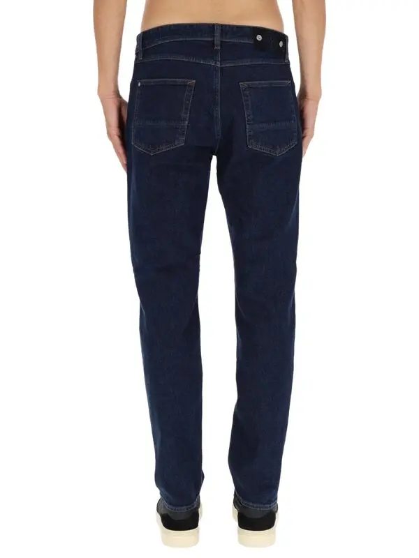 Stone Island Slim Fit Cotton-elastane Pants - Denim