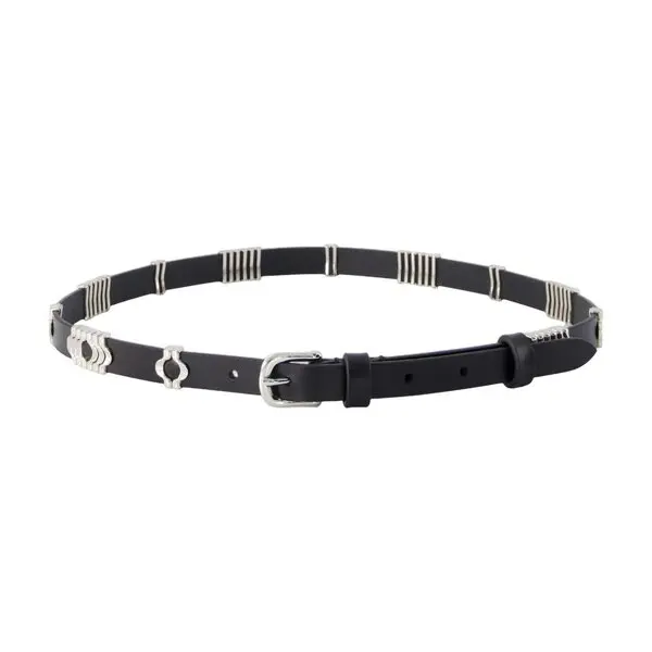 Isabel Marant Odena Gb Leather Belt - Black