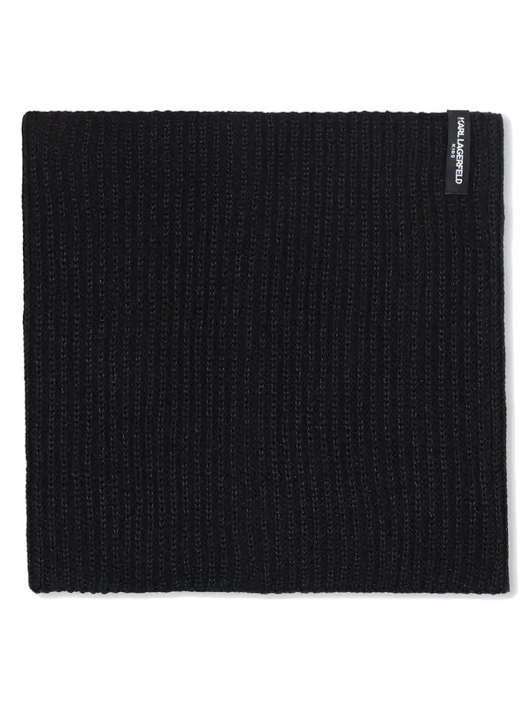 Karl Lagerfeld Beanie Hat & Snood - Black