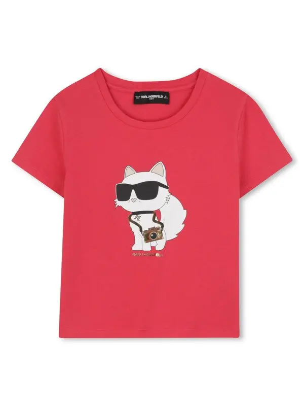 Karl Lagerfeld T-shirt With Logo - Red