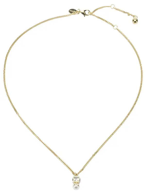 JIMMY CHOO Jc Pearl Cube Necklace - Gold