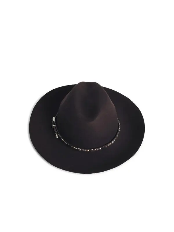 Golden Goose Wool Fedora Hat - Brown