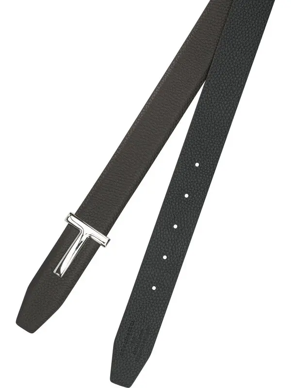 TOM FORD T Icon Reversible Belt - Brown