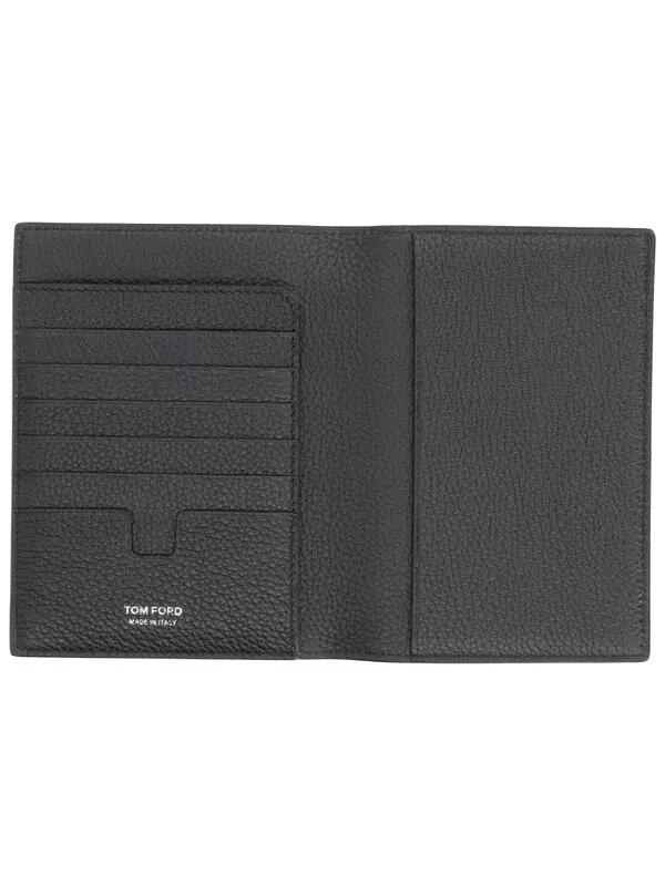 TOM FORD Passport Holder With Logo - Black
