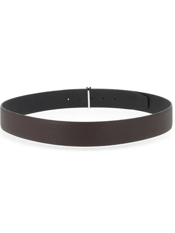 TOM FORD Leather Belt With Buckle - Brown