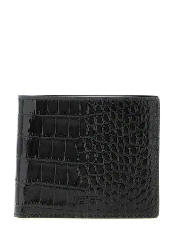 TOM FORD Crocodile Wallet - Black