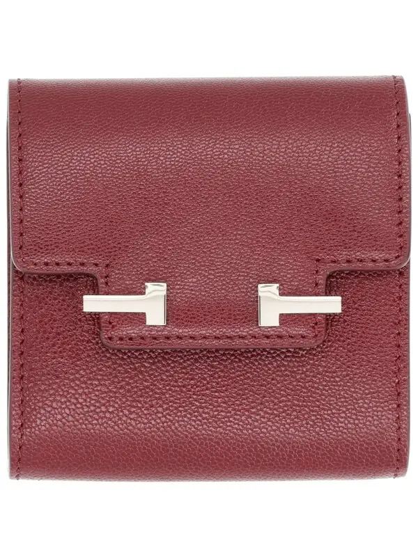 TOM FORD Leather Card Holder - Red