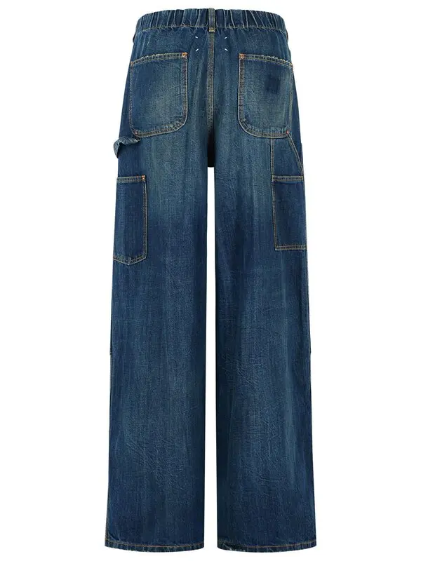 MAISON MARGIELA Cotton Carpenter Jeans - Blue