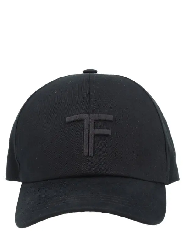 TOM FORD Monogram Baseball Cap - Black