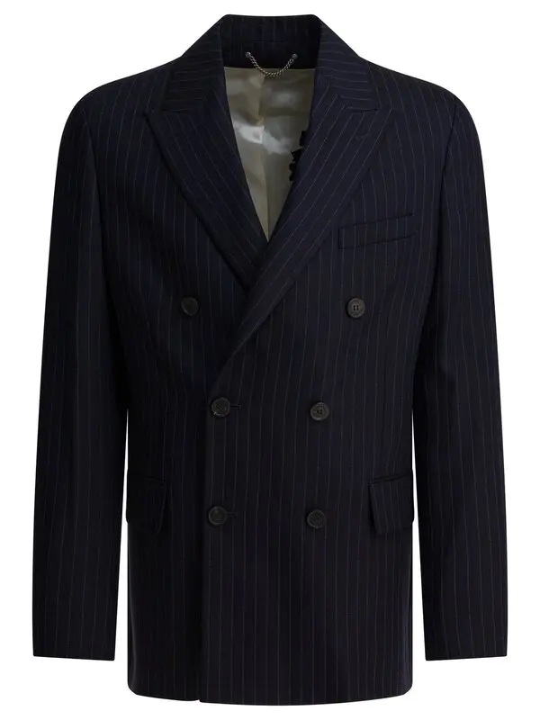 GOLDEN GOOSE Double-breasted Wool Blazer