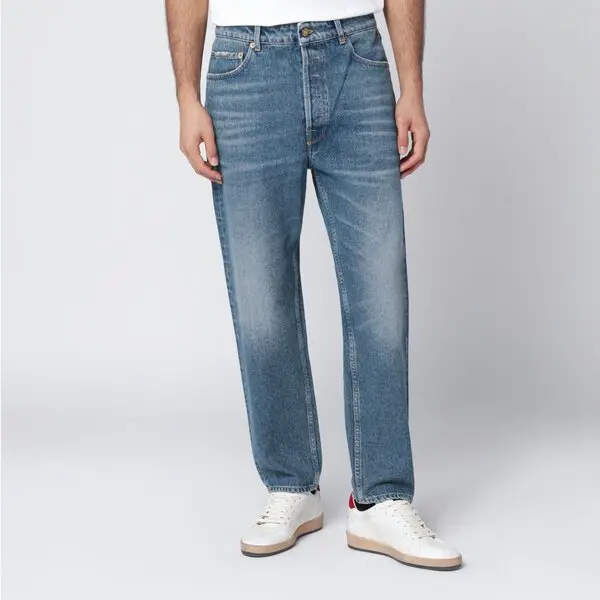 GOLDEN GOOSE Washed Effect Straight Leg Jeans
