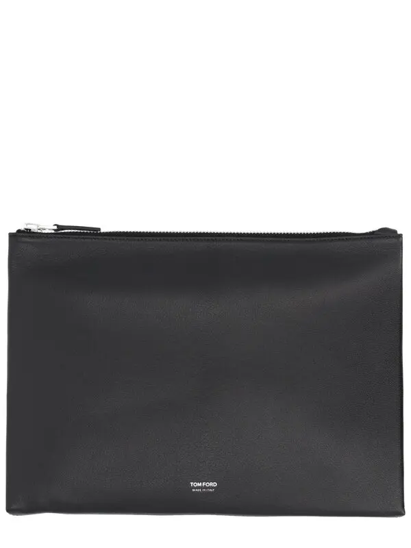 TOM FORD Leather Clutch - Black
