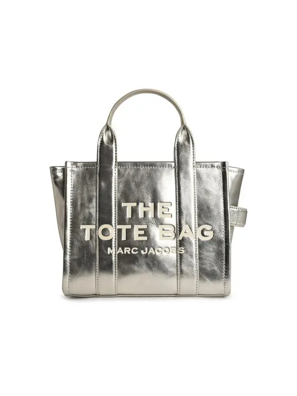 Marc Jacobs Small 'tote' Leather Bag - Silver