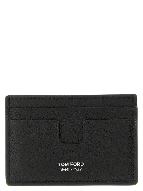 TOM FORD Hammered Card Holder - Black