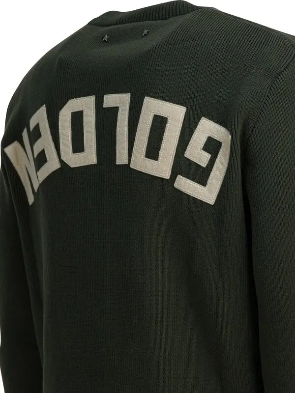 GOLDEN GOOSE Crewneck Sweater With Star Appliqu