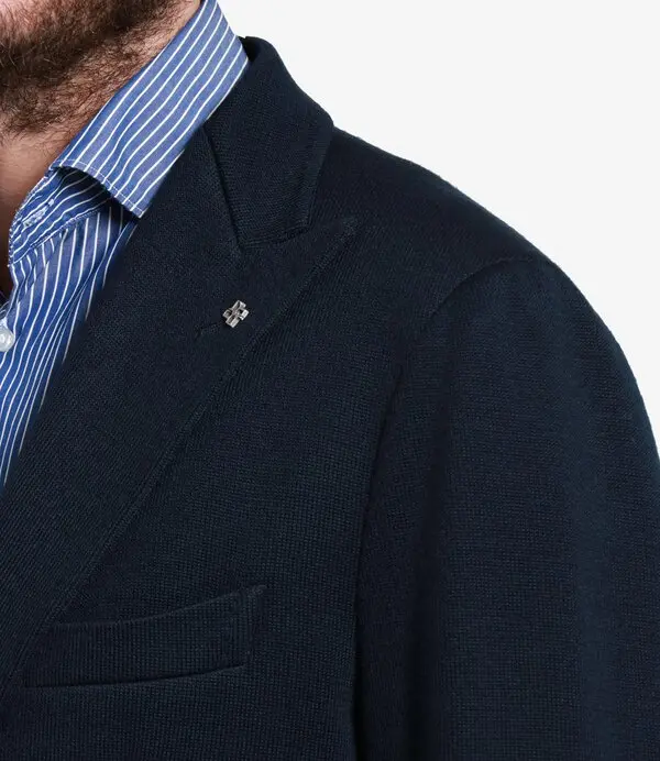 Tagliatore Single Breasted Wool Blend Blazer