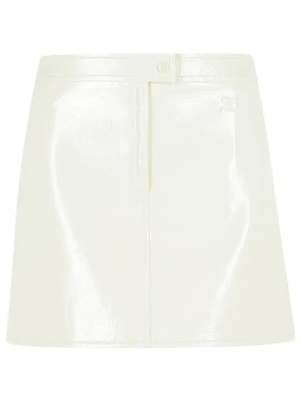 COURREGES Reedition Polyester Blend Miniskirt - White