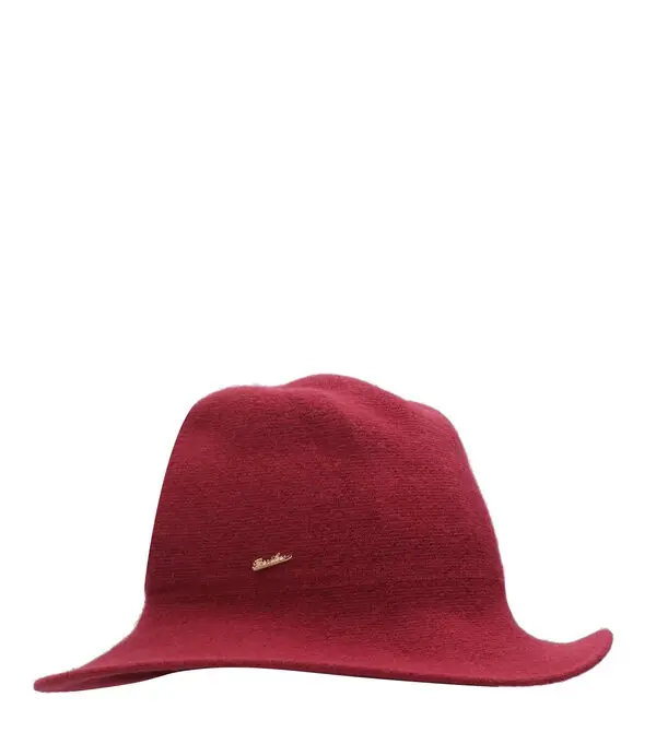 Borsalino Wool And Cashmere Blend Hat - Red