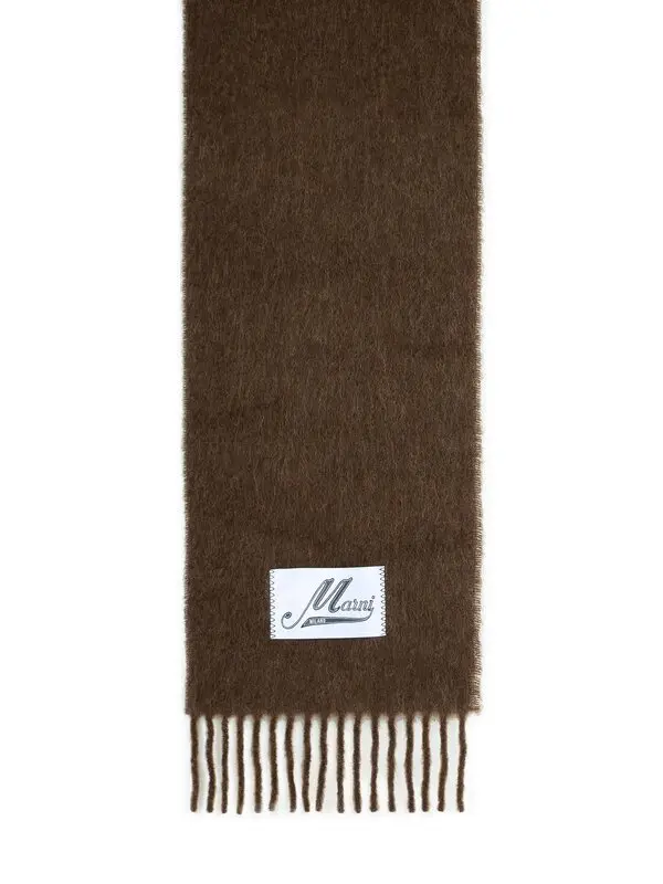 Marni Alpaca Blend Scarf - Brown