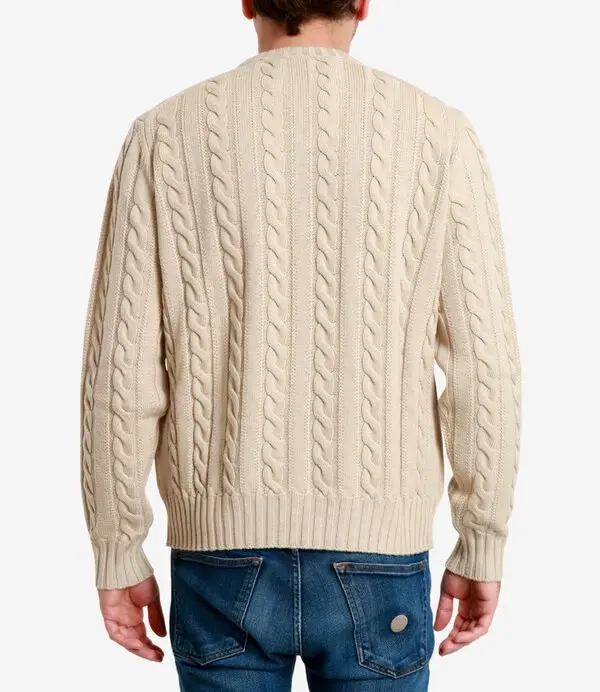 FILIPPO DE LAURENTIIS Cable-knit Wool Sweater - Sand