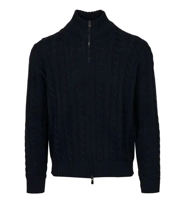 FILIPPO DE LAURENTIIS Wool Braided Knit Sweater