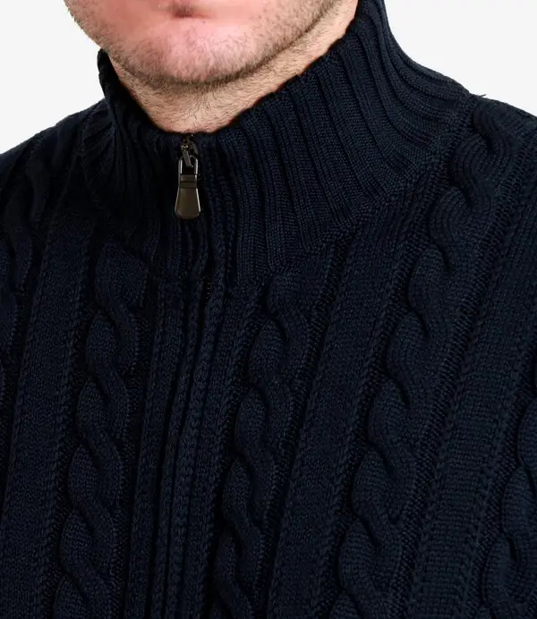 FILIPPO DE LAURENTIIS Wool Braided Knit Sweater