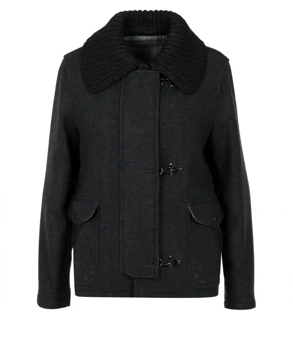 FAY Double-face Carded Wool Coat