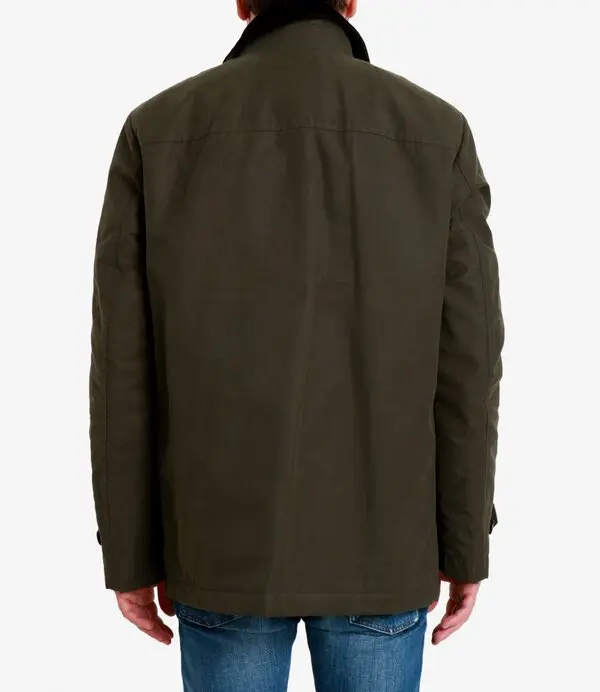 FAY Faille Jacket With Velvet Collar - Green
