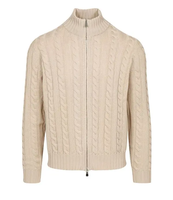 FILIPPO DE LAURENTIIS Wool Braided Knit Sweater