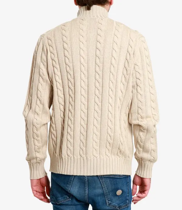 FILIPPO DE LAURENTIIS Wool Braided Knit Sweater