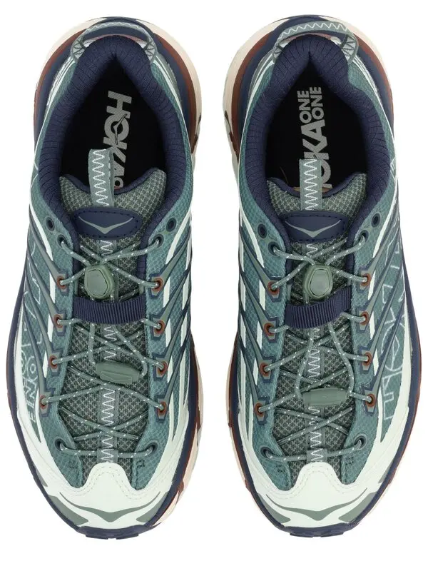 Hoka One One Mafate Three2 Wordmark Sneakers - Green