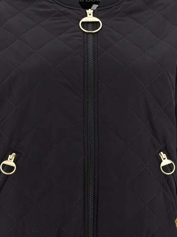 Barbour Emlyn' Quilted Bomber Jacket - Black