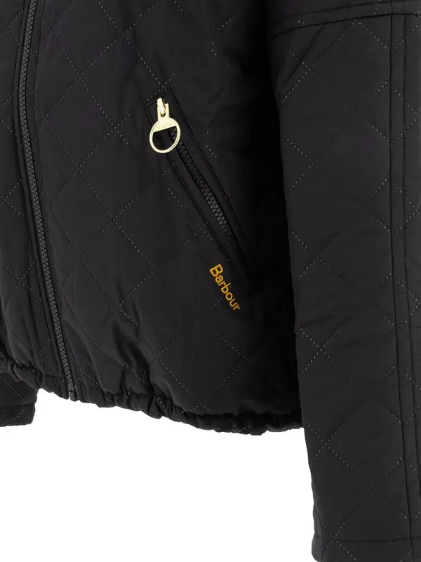 Barbour Emlyn' Quilted Bomber Jacket - Black