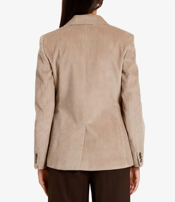 Max Mara Cotton Velvet Double-breasted Blazer