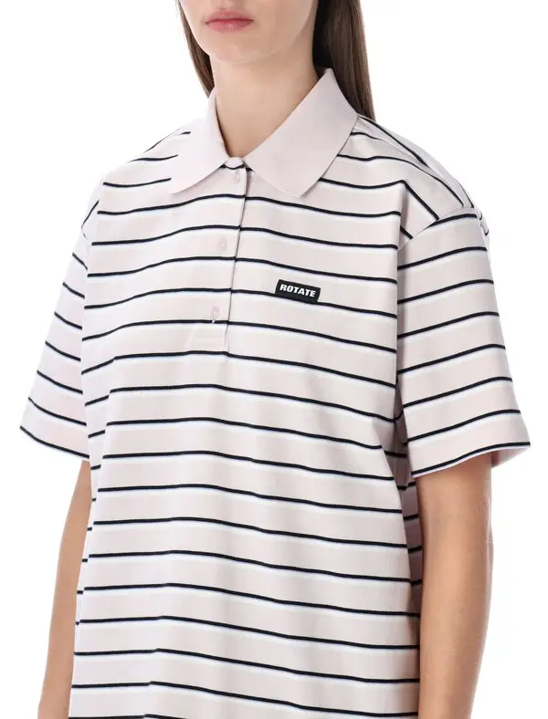 Remain Birger Christensen Striped Polo Shirt