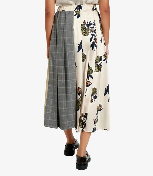Max Mara Printed Twill Skirt