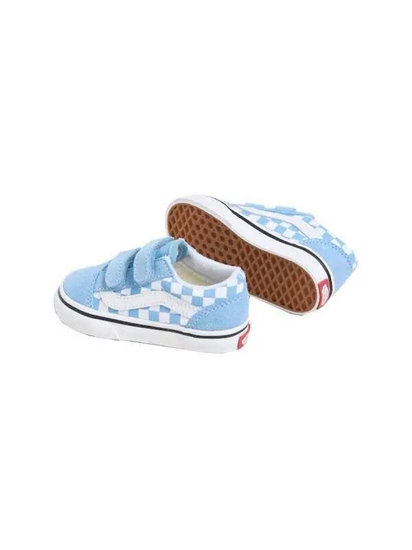 VANS Old Skool Checkerboard Sneakers - Blue