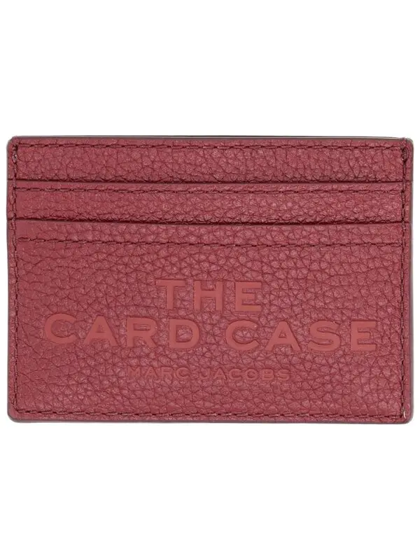 Marc Jacobs Card Holder With Logo - Bordeaux