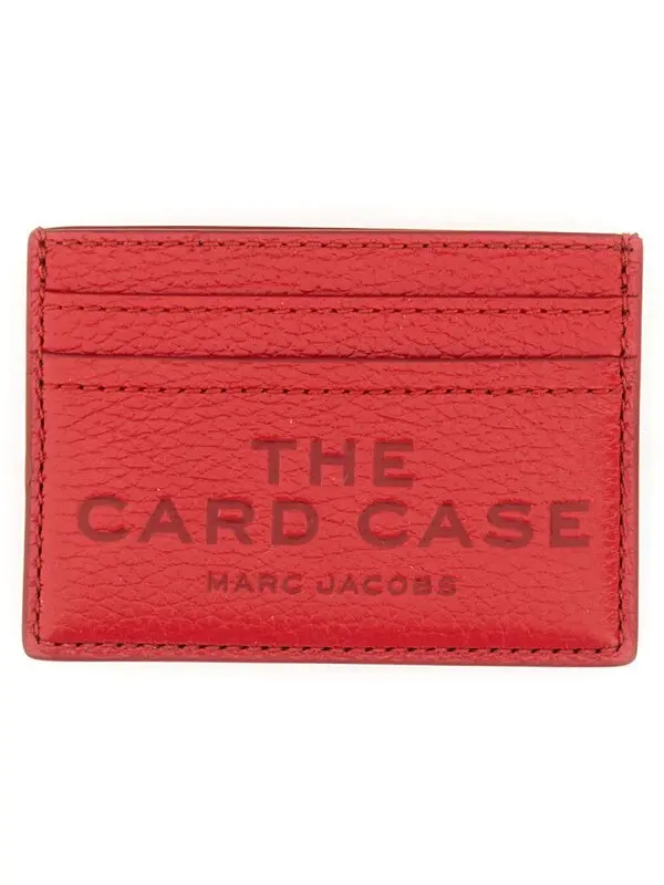 Marc Jacobs Card Holder With Logo - Red