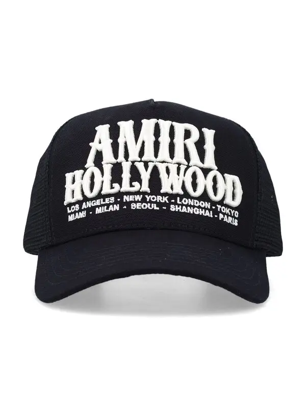 Amiri Hollywood Trucker Cap - Black