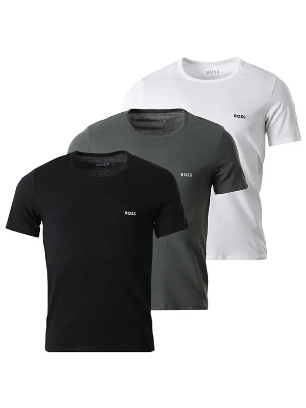 BOSS 3 Pack T Shirt With Logo - Multicolour