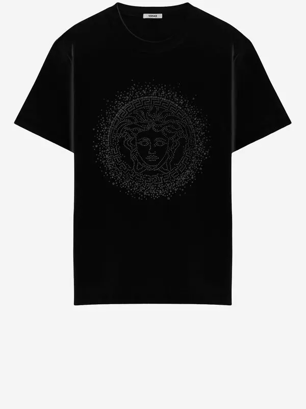Versace Medusa Cotton T-shirt - Black