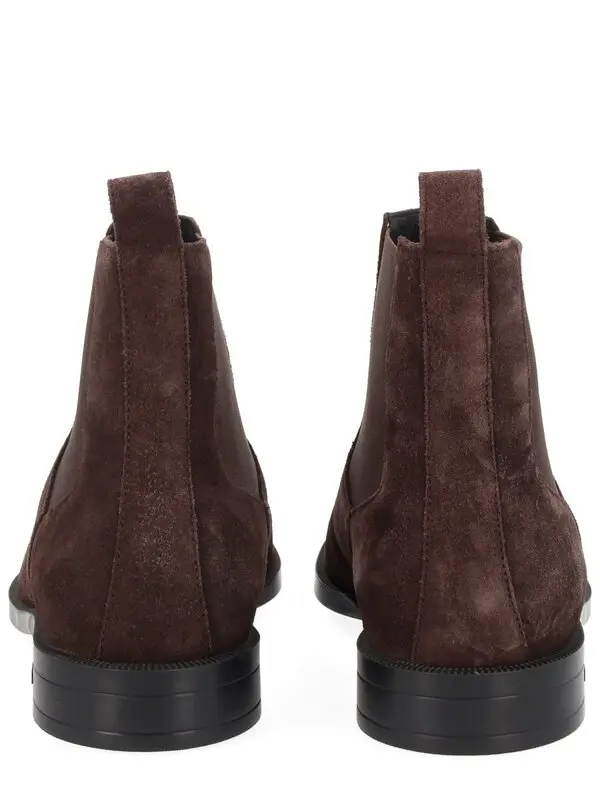BOSS Leather Chelsea Boot - Brown