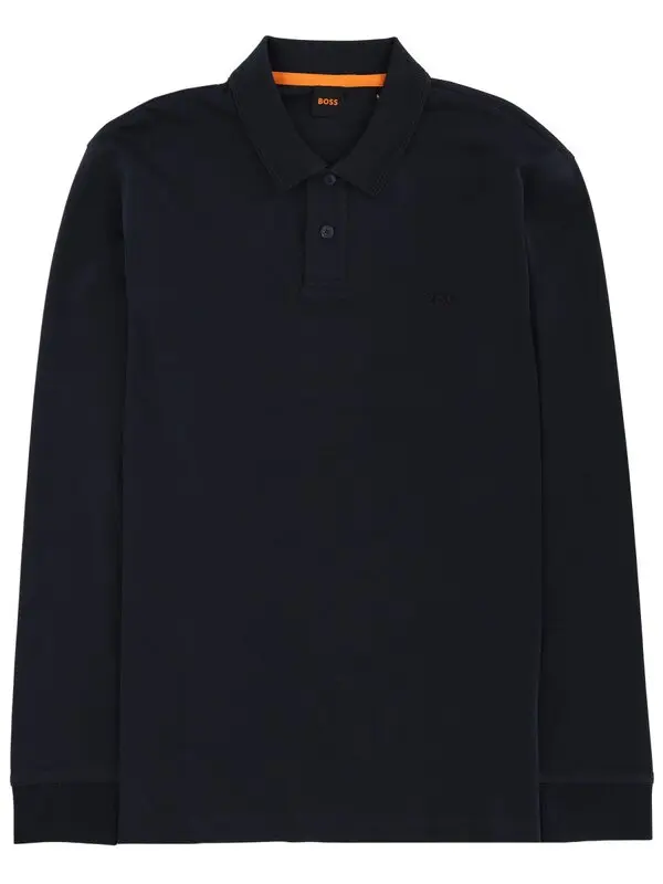 BOSS Long Sleeved Polo Shirt - Blue