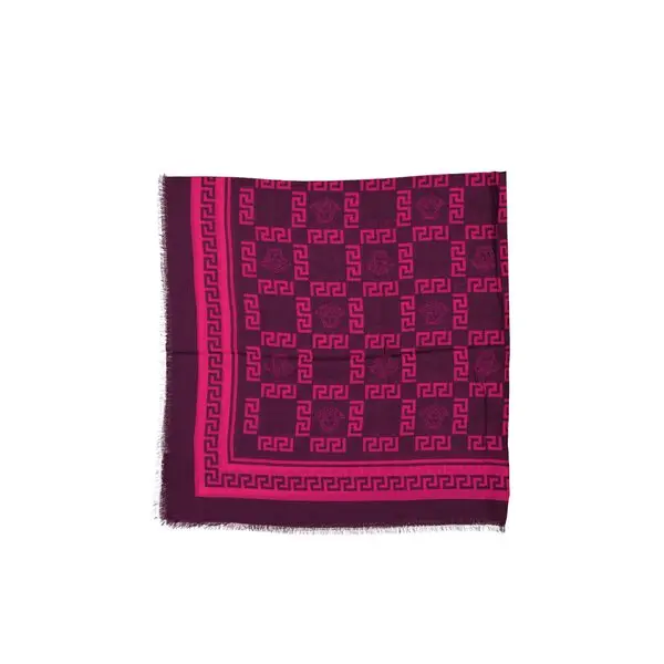 Versace Foulard Square Scarf - Purple