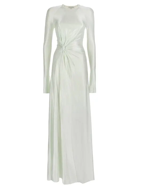 Victoria Beckham Twist Waist Long Dress - Ivory