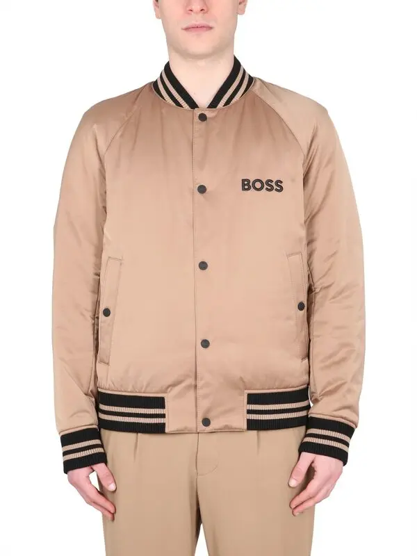 BOSS Bomber Jacket With Logo
